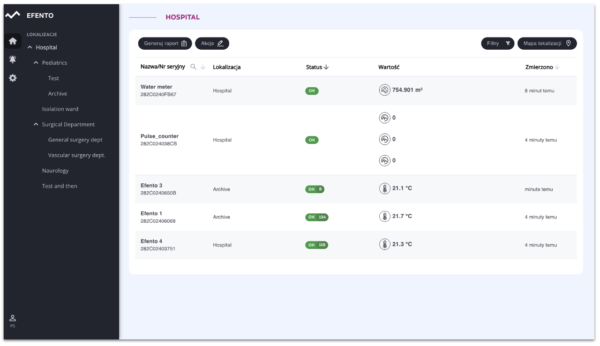Efento Cloud - platforma serwerowa | Efento